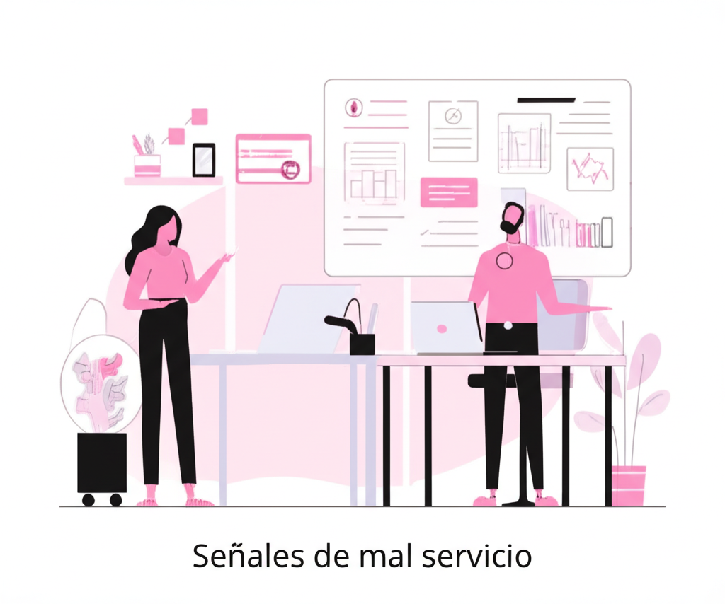 Señales de mal servicio